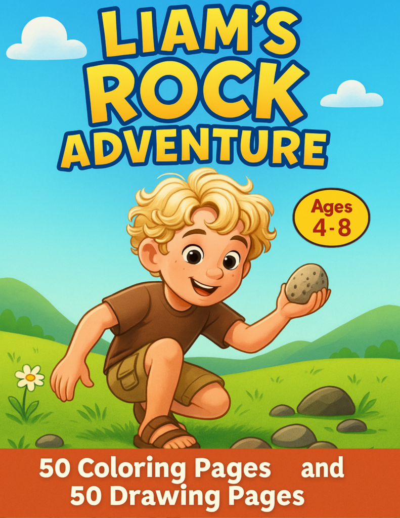 Printable Rock-Themed Coloring Book for Kids – Liam’s Adventure ...